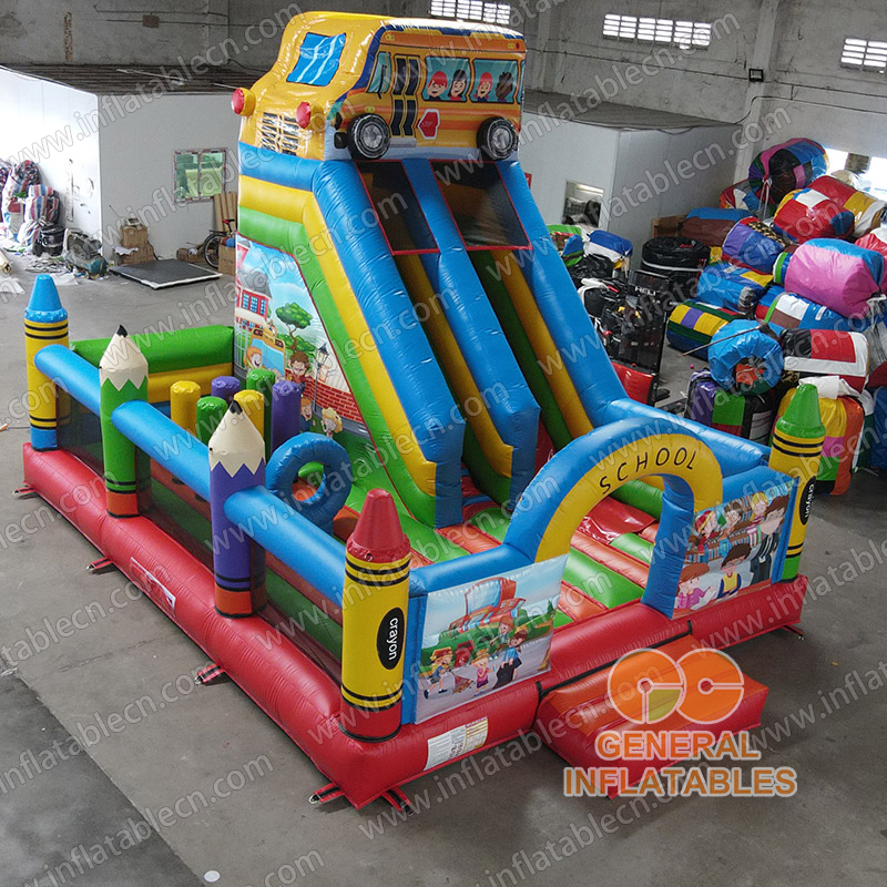 School Bus Playground | Inflatable Funlands | Products | Inflatablecn