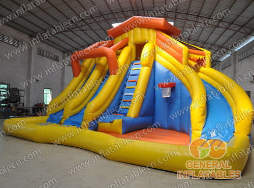 Banzai 3 Water Slide | Inflatable Water Slides | Products | Inflatablecn
